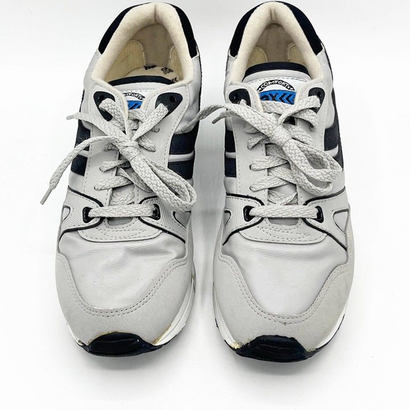 Trax | Shoes | Vintage Trax Sneaker Womens 65 Gray Black Lace Up Retro ...
